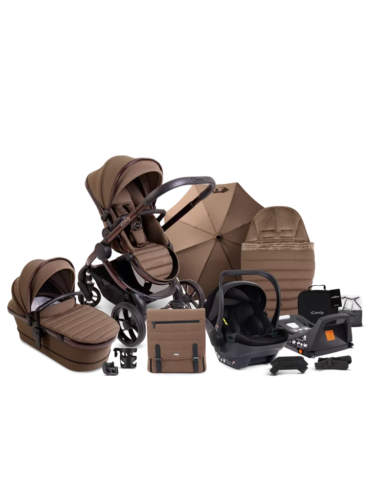 iCandy Peach 7 Pushchair and Carrycot - Complete Car Seat Bundle ...